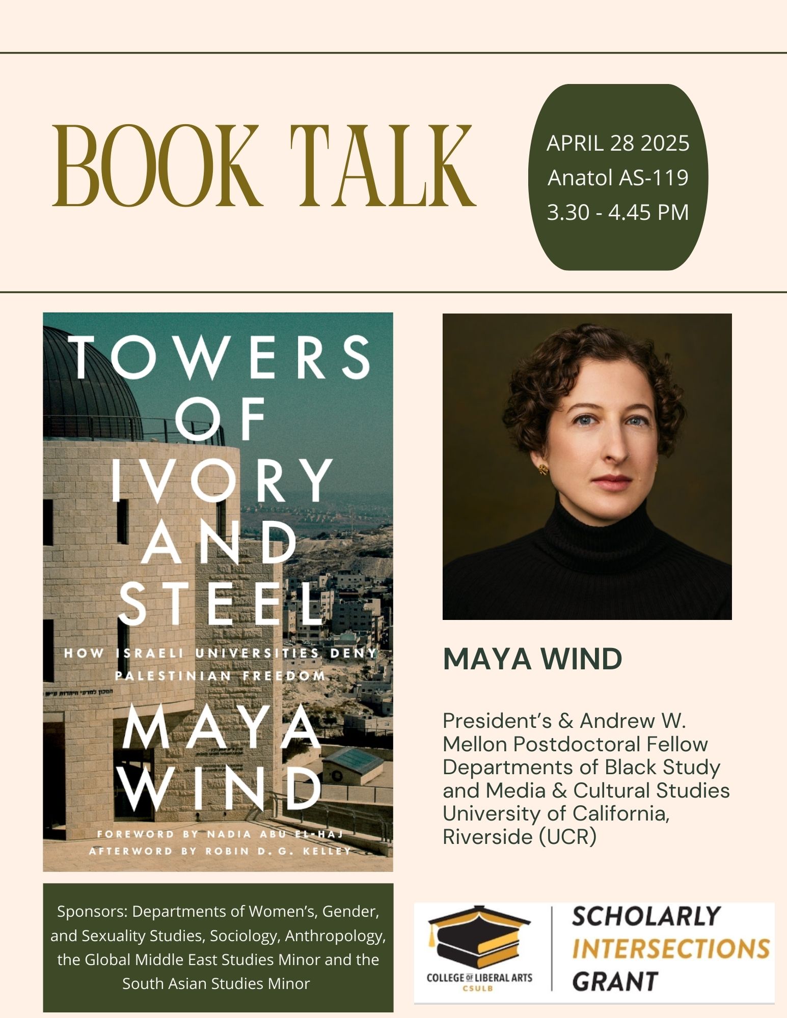 Book Talk: "Towers of Ivory and Steel- How Israeli Universities Deny Palestinian Freedom" by Dr ...